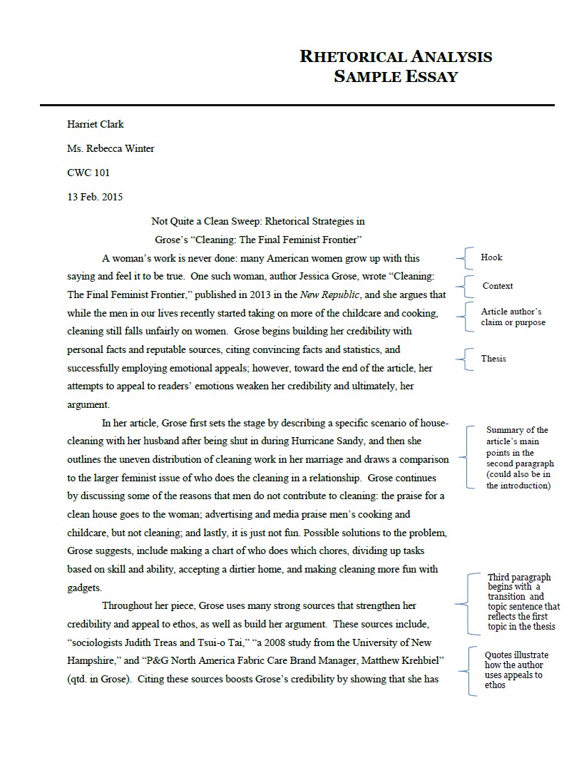 Rhetorical Analysis Essay With Topics & Examples